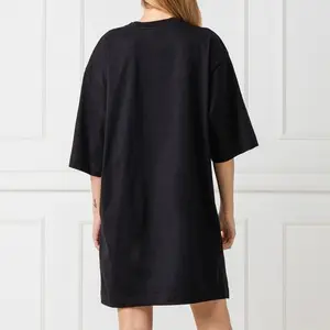 MSGM Sequin Logo T-shirt Dress