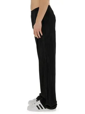FAMILY FIRST Tailored Pleated Trousers - Black