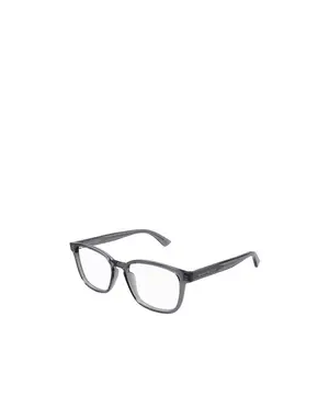 Alexander McQueen Square Frame Eyeglasses - Gray