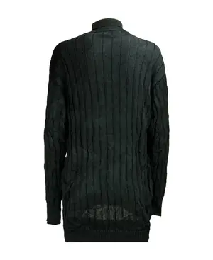 Balenciaga Creased Turtleneck Knit Jumper With Atelier Crest Embroidery