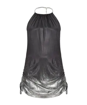 DIESEL® Halterneck Sleeveless Pleated Dress