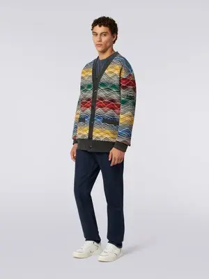 Missoni Zigzag V-neck Cardigan - Black