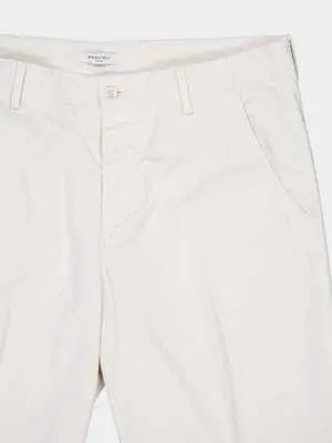 Boglioli Tailored Straight Leg Trousers - White