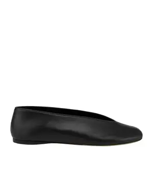 Moschino Almond Toe Ballerina Flats