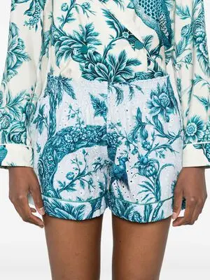 F.R.S FOR RESTLESS SLEEPERS Printed Shorts With Piping Trim