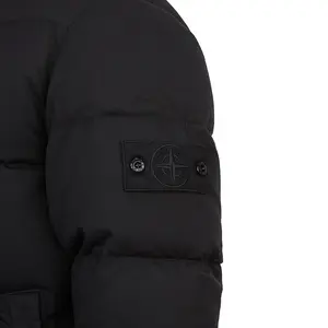 Stone Island Zipped Padded Jacket With Logo Patch