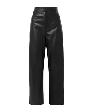 Wardrobe.NYC Low-rise Wide-leg Leather Trousers