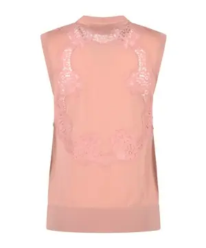 Dolce & Gabbana Lace Detailed Knitted Vest