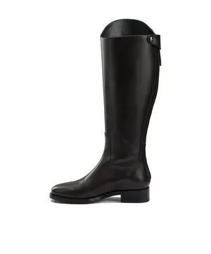 AeydĒ Hector Leather Knee High Boots - Black