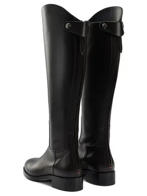 AeydĒ Hector Leather Knee High Boots - Black