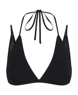DION LEE Butterfly-style Mesh Bra - White