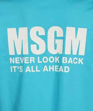 MSGM Logo Printed Crewneck T-shirt