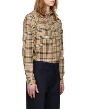 Burberry Long Sleeved Checked Buttoned Shirt