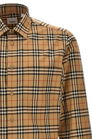 Burberry Long Sleeved Checked Buttoned Shirt