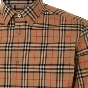 Burberry Long Sleeved Checked Buttoned Shirt