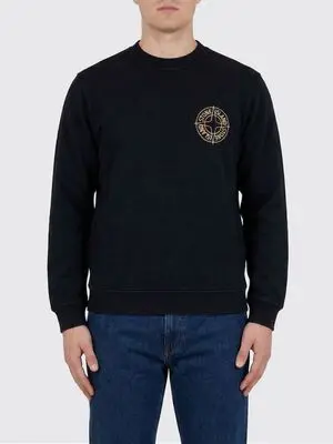 Stone Island Logo Printed Crewneck Sweatshirt