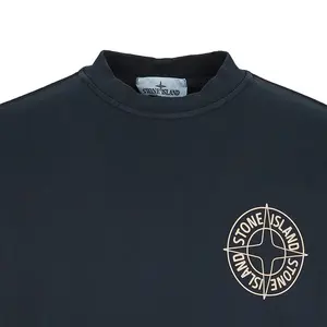 Stone Island Logo Printed Crewneck Sweatshirt