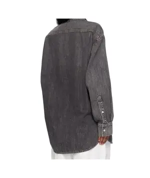 Stella McCartney Long-sleeved Denim Shirt - Black