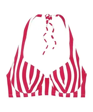 ERES Samba Corazon Striped Bikini Top - Red