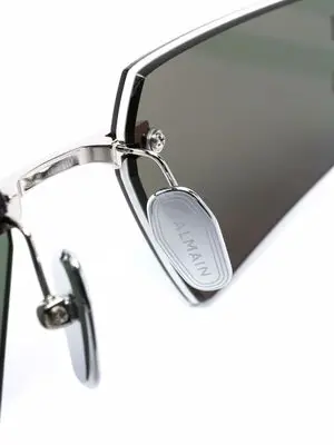 Balmain Geometric Double-arm Sunglasses