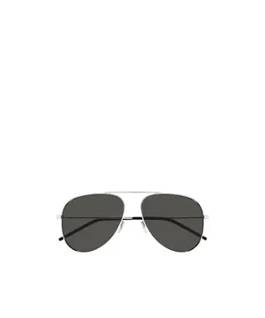 Saint Laurent Sl 800 Aviator Sunglasses - Silver