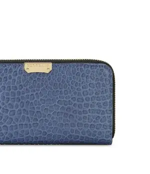 Burberry Logo Long Wallet - Blue