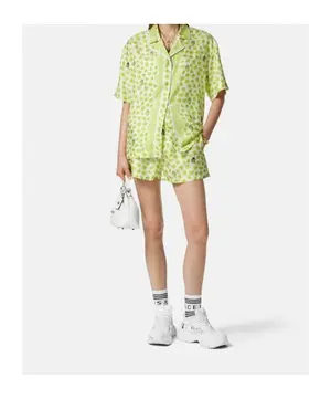 Versace Strawberry Garden Print Shorts - White