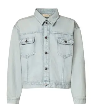THE ROW Long-sleeved Denim Jacket - Light Blue