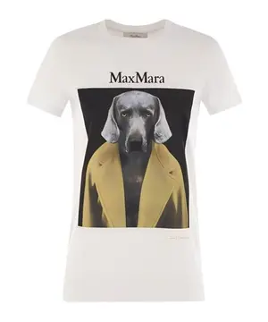Max Mara Max Mara Graphic Print Crewneck T-Shirt No