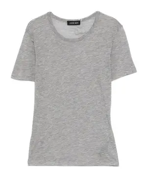 ANINE BING Round Neck Short-sleeve T-shirt - Gray