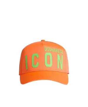 Dsquared2 Dsquared2 Logo Print Baseball Cap Orange
