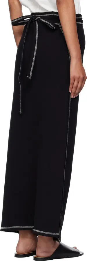 BASERANGE Brig Wrap Skirt - Black