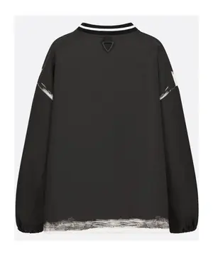 Dior Pullover Anorak With V-neck And Drawstring Hem
