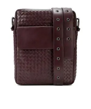 Bottega Veneta Woven Leather Shoulder Bag - Brown