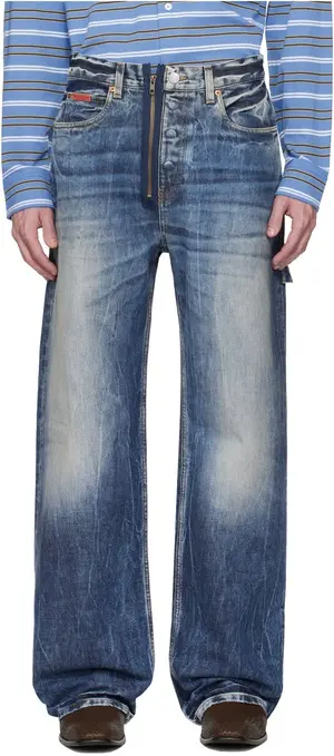 Martine Rose Wide-leg Jeans - Gray
