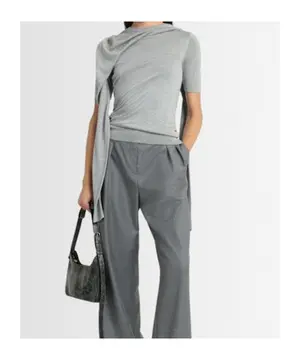 Acne Studios Asymmetrical Crew Neck Top