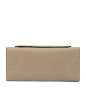 VALEXTRA Iside Clutch Bag With Removable Shoulder Strap - Beige