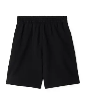 Burberry Cotton Shorts With Equestrian Knight Detail - Black