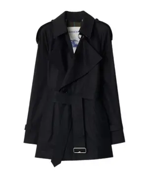 Burberry Double-breasted Belted Jacket With Checked Lining