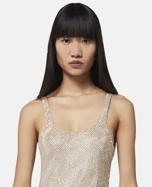 Stella McCartney Sleeveless Metallic Dress