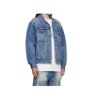 We11Done Logo Embroidered Denim Jacket