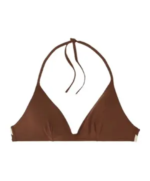 ERES Cubisme Patchwork Triangle Bikini Top - Brown