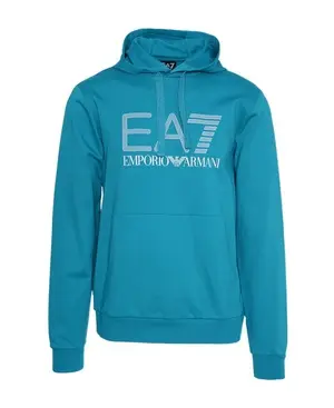 EA7 Logo Detailed Hooded Sweater
