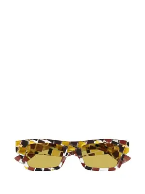 Bottega Veneta Bottega Veneta Geometric Frame Sunglasses Multicolor