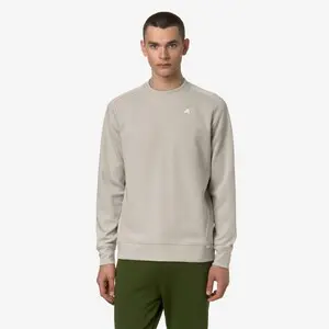 K-WAY Medine Logo Patch Crewneck Sweatshirt - Nude