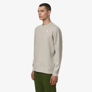 K-WAY Medine Logo Patch Crewneck Sweatshirt - Nude