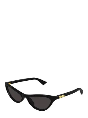 Bottega Veneta Cat Eye Frame Sunglasses - Black