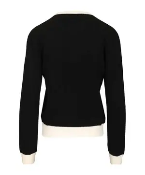 Marni Color-blocked Embroidered Logo Cardigan