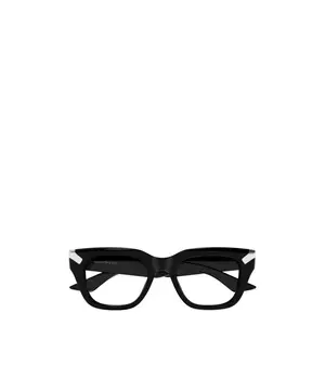 Alexander McQueen Square Frame Eyeglasses - Black