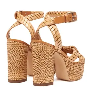 Casadei Interwoven Knot Platform Sandals